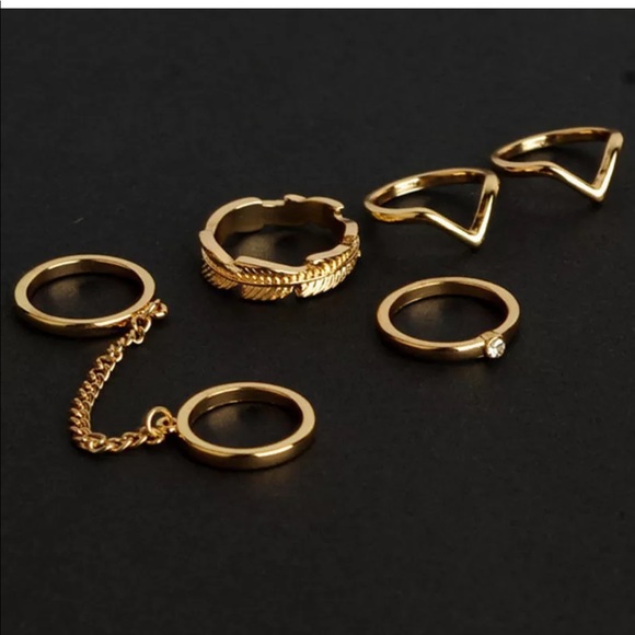 Jewelry | 6 Piece Stackable Knuckle Rings | Poshmark